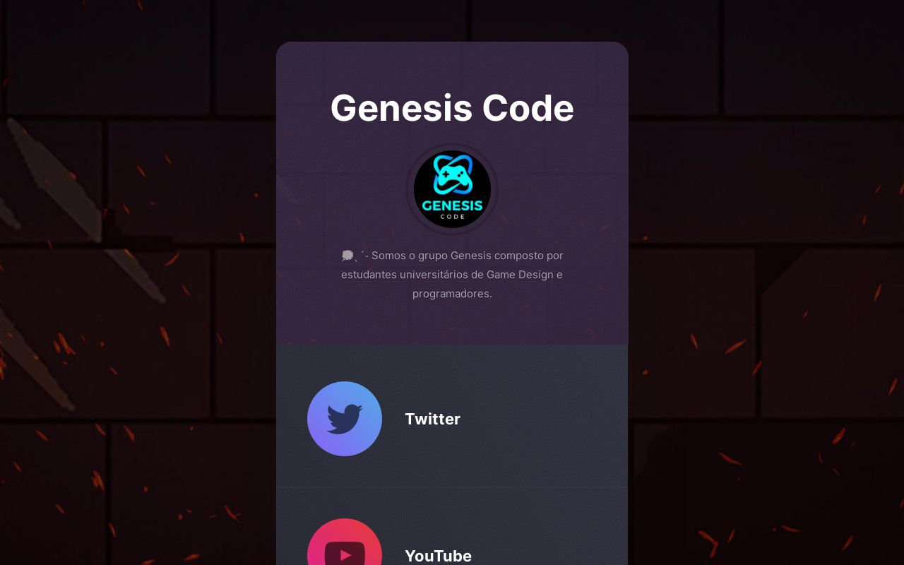 Genesis code card